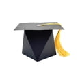 Usloyux 4Pcs Graduation Cap Candy Boxes, Black Paper Graduation Gift ...