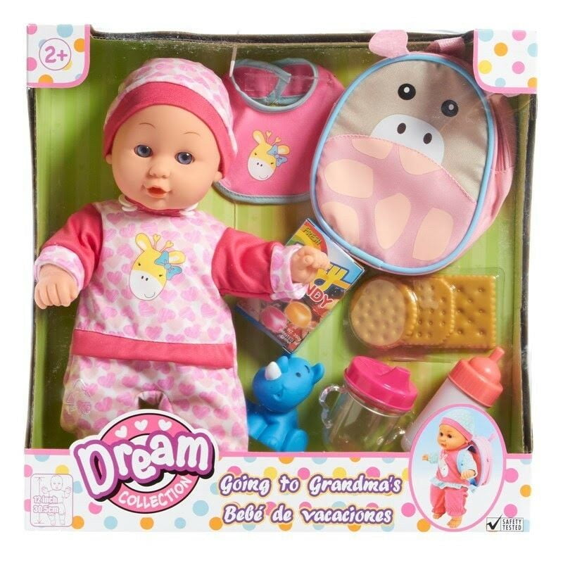 DREAM COLLECTION Going to Grandma's 12" Baby Doll Set with Accessories ...