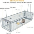 Humane Rat Trap, Large 2-Door Mouse Traps That Work for Indoor Home and ...