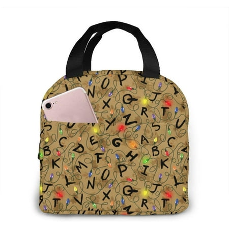 Stranger Things Insulated Lunch Bag Tote Bag for Women Wide Open ...