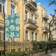 Aqua Coastal Garden Flags For Outdoor, Starfish Shell Ocean Nautical ...
