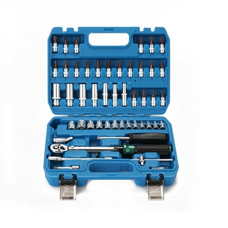 Amdohai 5-25N.m 1/4 Inch Drive 53 PCS Preset Torque Wrench Bits Set ...