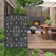 Black Boho Paisley House Flags For Outdoor, Vintage Floral Classic ...