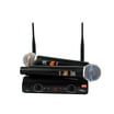 Gemini UHF Dual Channel Wireless Microphone System - Professional UHF ...