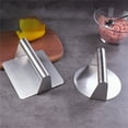 Taeuda Stainless Steel Burger Press Square Round Burger Smasher ...