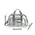 Clear Travel Duffel Bag with Wet Dry Separation | Sports Tote Gym Bag ...