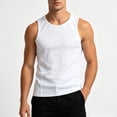 Abomasnow Men's Big and Tall Tank Tops Ribbed Knit Sleeveless Crewneck ...