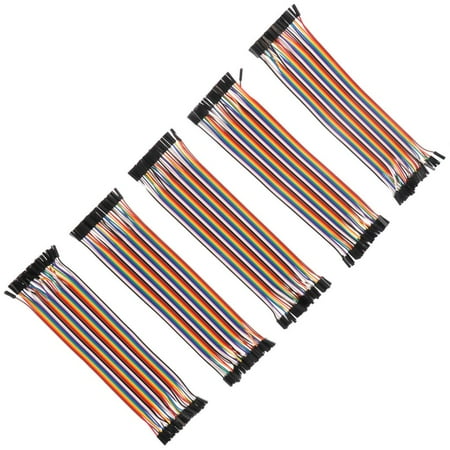 5pcs 20cm/7.86inch Female to Female Multicolored Wire 40pin Female to ...