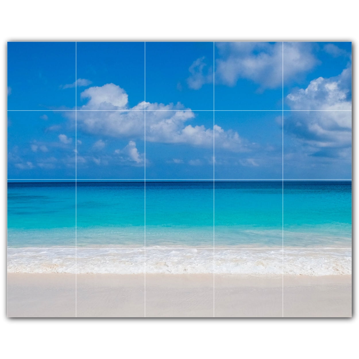 Picture-Tiles.com: Beach Ceramic Tile Wall Mural WAL500064-54M. 30"W x ...