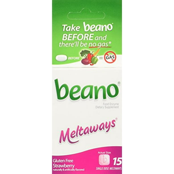 Beano Meltaways Strawberry Single Dose Tablets, Take Beano To Help ...