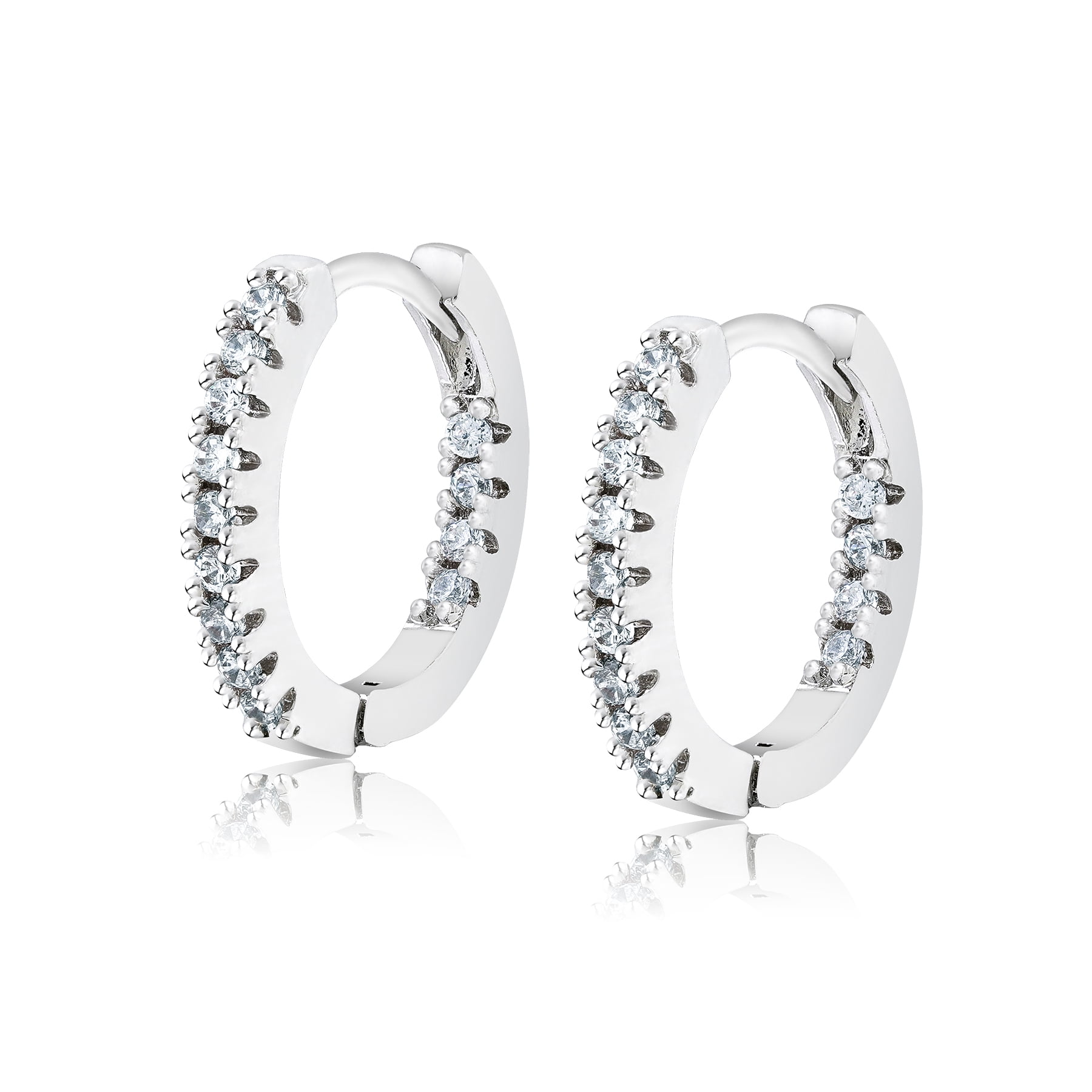 Click here for Jeenmata Eternity Mini Hoop Earrings For Women - S... prices