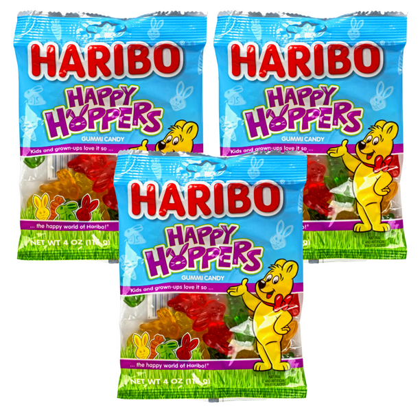 Happy Hoppers Gummy Bunnies Candy Individually Wrapped Party Favor ...