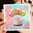 3drose, Image of Number 45 Candle on Cake, Happy Birthday, Colorful ...