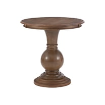 Linon Adeline Round Accent Table Natural - Walmart.com