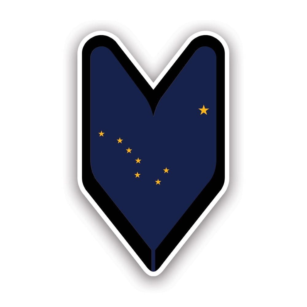 Alaska Driver Badge Sticker Decal - Self Adhesive Vinyl - Weatherproof ...