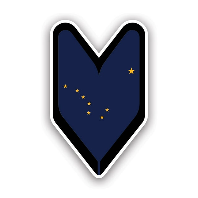 Alaska Driver Badge Sticker Decal - Self Adhesive Vinyl - Weatherproof ...