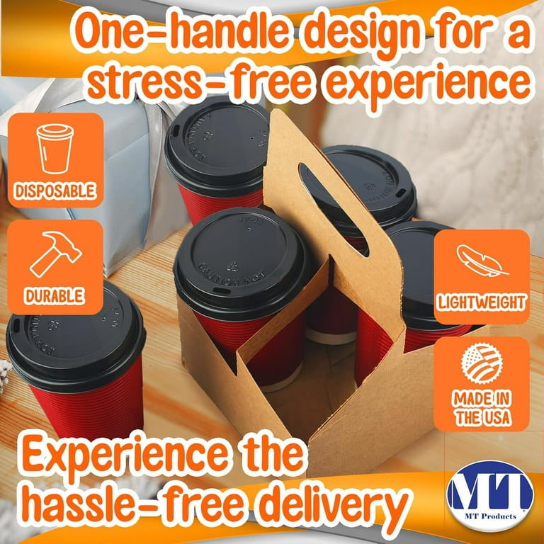 Drinks Holder Fold Away Cup Carrier/Caddy,Take-Out Coffee Soft Drink ...