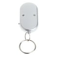 White LED Key Finder Locator Find Lost Keys Chain Keychain Whistle ...