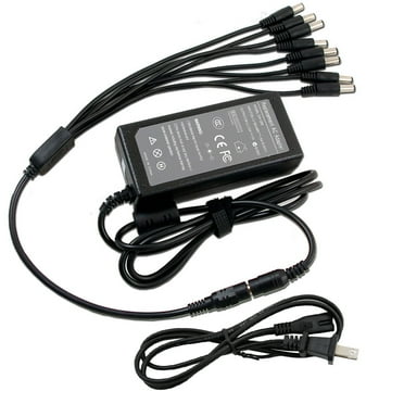 AC/DC 12-Volt 2-Amp Power Adapter Supply and 1 to 4 Power Splitter ...