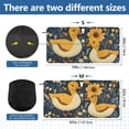 BZSMCE Duck Flower Meadow Pattern Shade Foldable UV Protection for Car ...