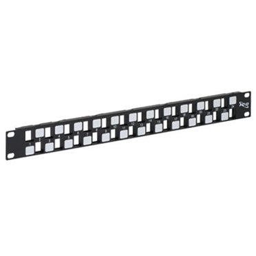 V7 24port Cat6 Patch Panel 1u Rack Mount 110 & Lsa 568a 568b - Walmart.com