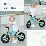 Trimate Toddler Balance Bike, Green - No Pedal Sport Bike for 3-5 Year Olds, 12" Inflated Tire ...
