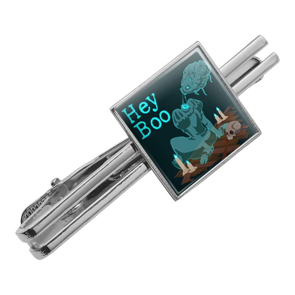 Hey Boo Victorian Headless Ghost Woman Square Tie Bar Clip Clasp Tack ...