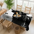 Black and White Highland Cattle with Long Horns Tablecloths for dining ...