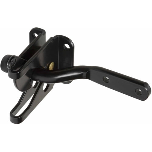 Stanley Hardware 760825 Black Gate Latch - Walmart.com