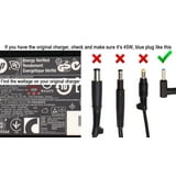 HP Genuine Power Supply, 19.5V 2.31A AC Adapter Charger, Black, Two-Year Warranty - Walmart.com