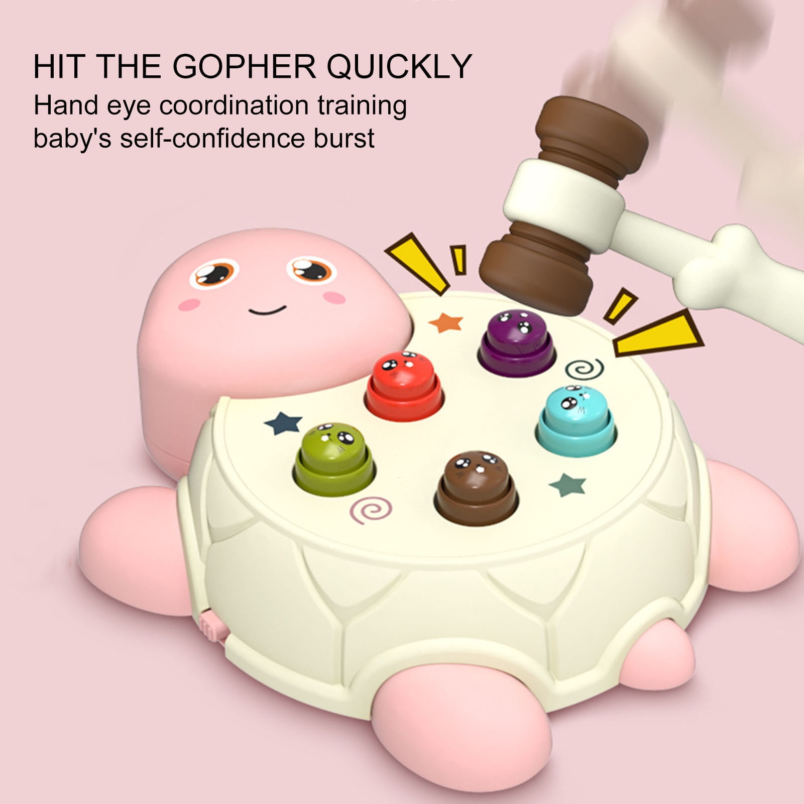 Happy Date Whack Game Mole, Mini Electronic Arcade Game with Hammers ...