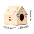 Diceymbol Openable Roof Solid Wood Parrot Breeding Box Chew-Proof ...