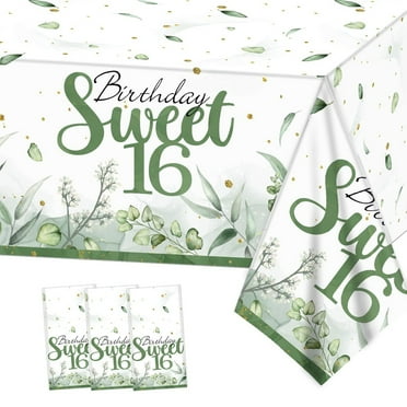 SDJMa Tablecloth 54 x 108 Inches Disposable Plastic Tablecovers ...