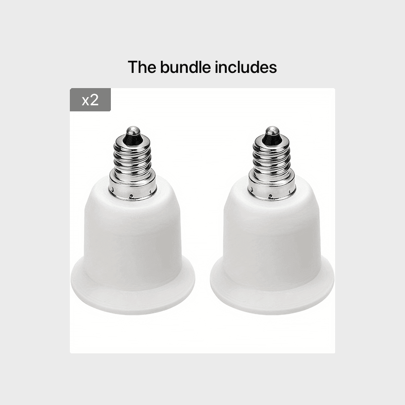 Click here for Qjuhung 2pcs E12 To E26 Socket Adapter - 200w/200°... prices