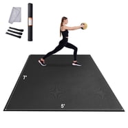 Gymax 6'x4'x8mm Large Yoga Mat - Non-Slip, Durable, Easy to Carry for ...