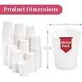 1000 Pack 3oz Small Paper Cups - Mini Bathroom & Mouthwash Cups, Hot ...