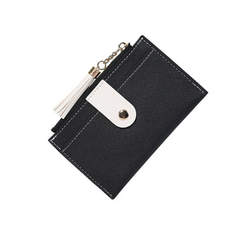 Portable Mini Credit ID Card Tassel pendant Bus Card Zipper Slim Card ...