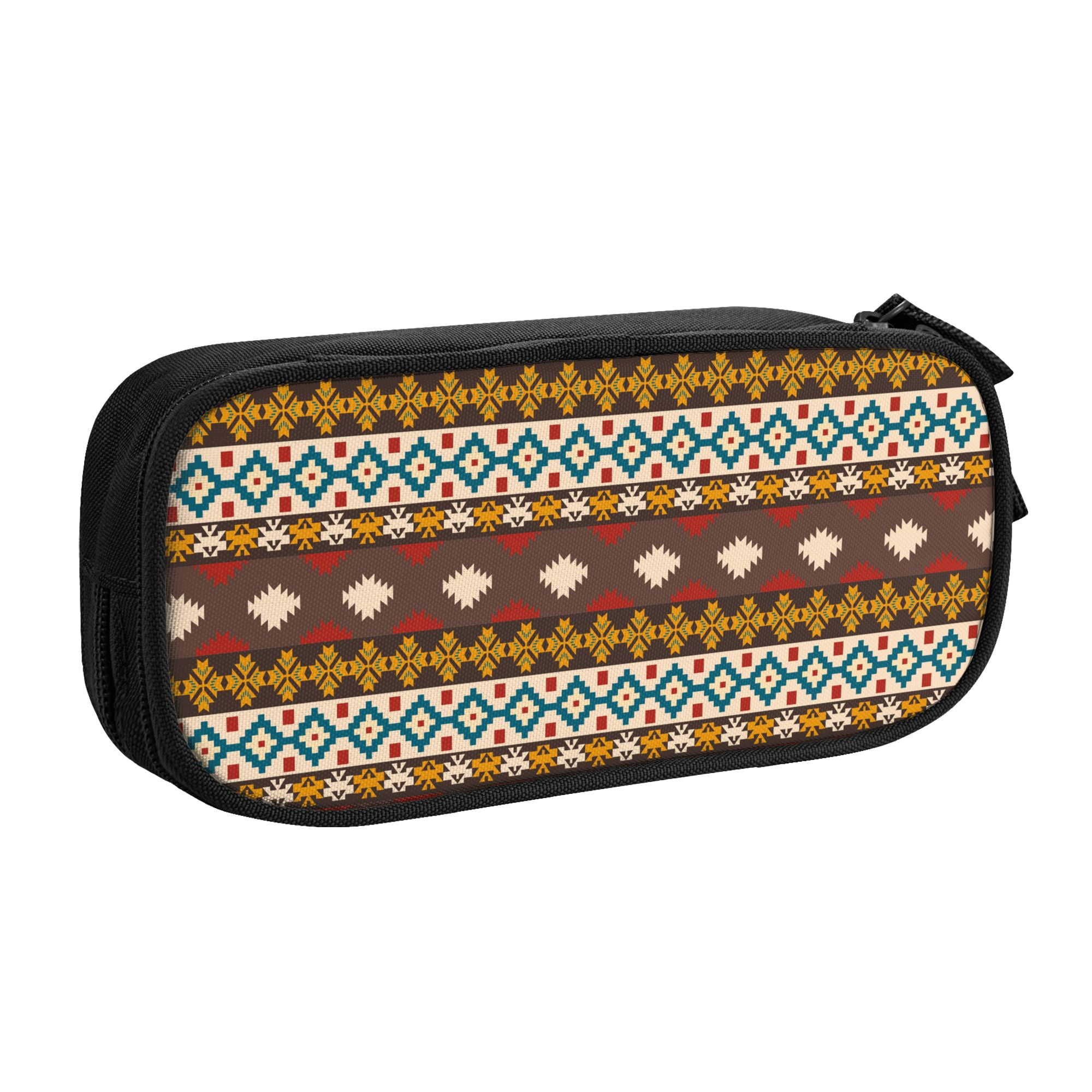 TEQUAN Large Capacity Pencil Case, Retro Southwestern Ethnic Tribal ...