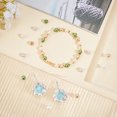 870Pcs 6 Colors Baking Painted Pearlized Glass Pearl Round Bead Strands ...