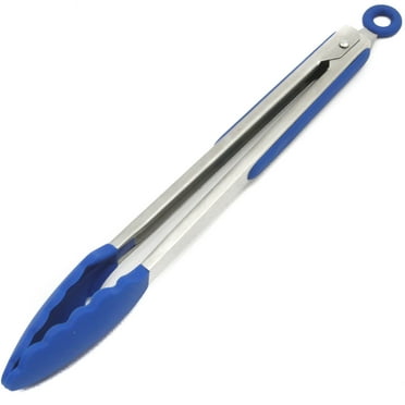 Chef Craft Premium Silicone Cooking Tongs, 12 inch, Blue - Walmart.com