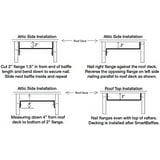 DCI SmartBaffle Synthetic Insulation Baffle for 16 inch Rafter Bays (36 ...
