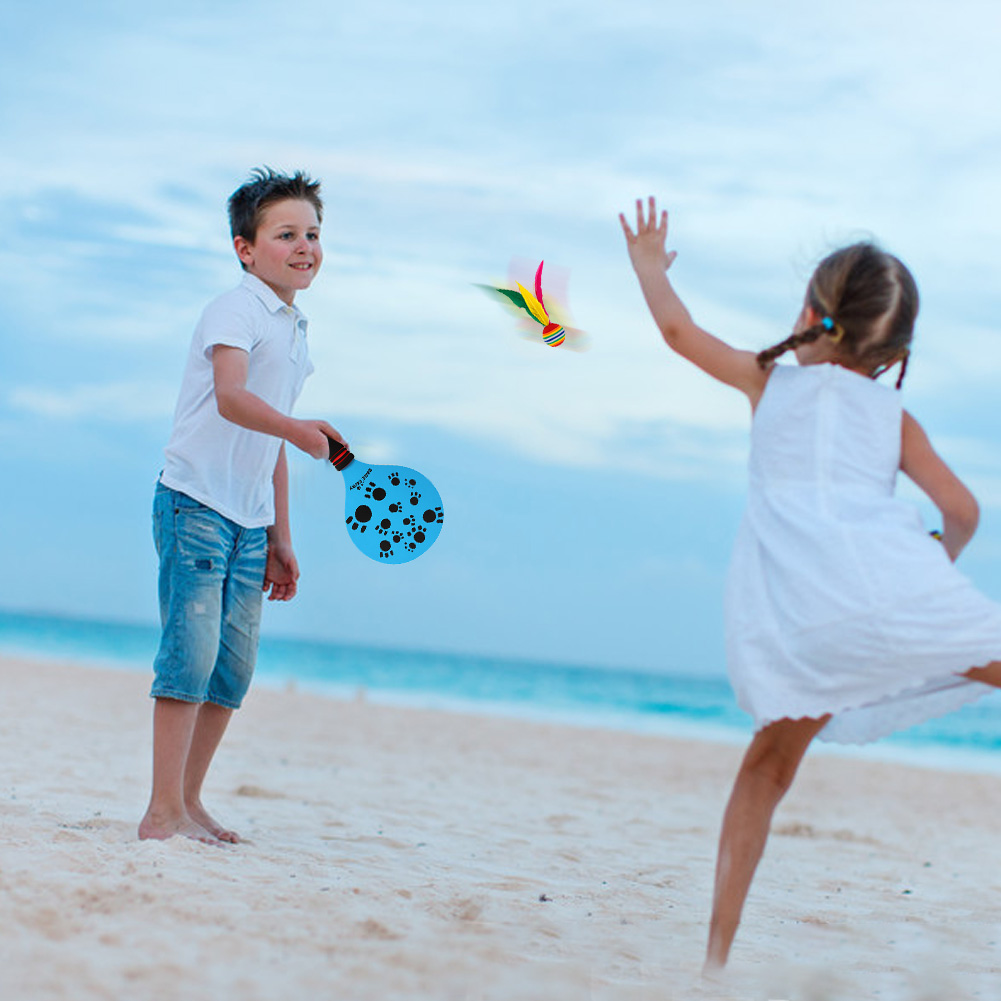 LeKing Portable Racket High Quality Wooden Beach Badminton Racket for ...