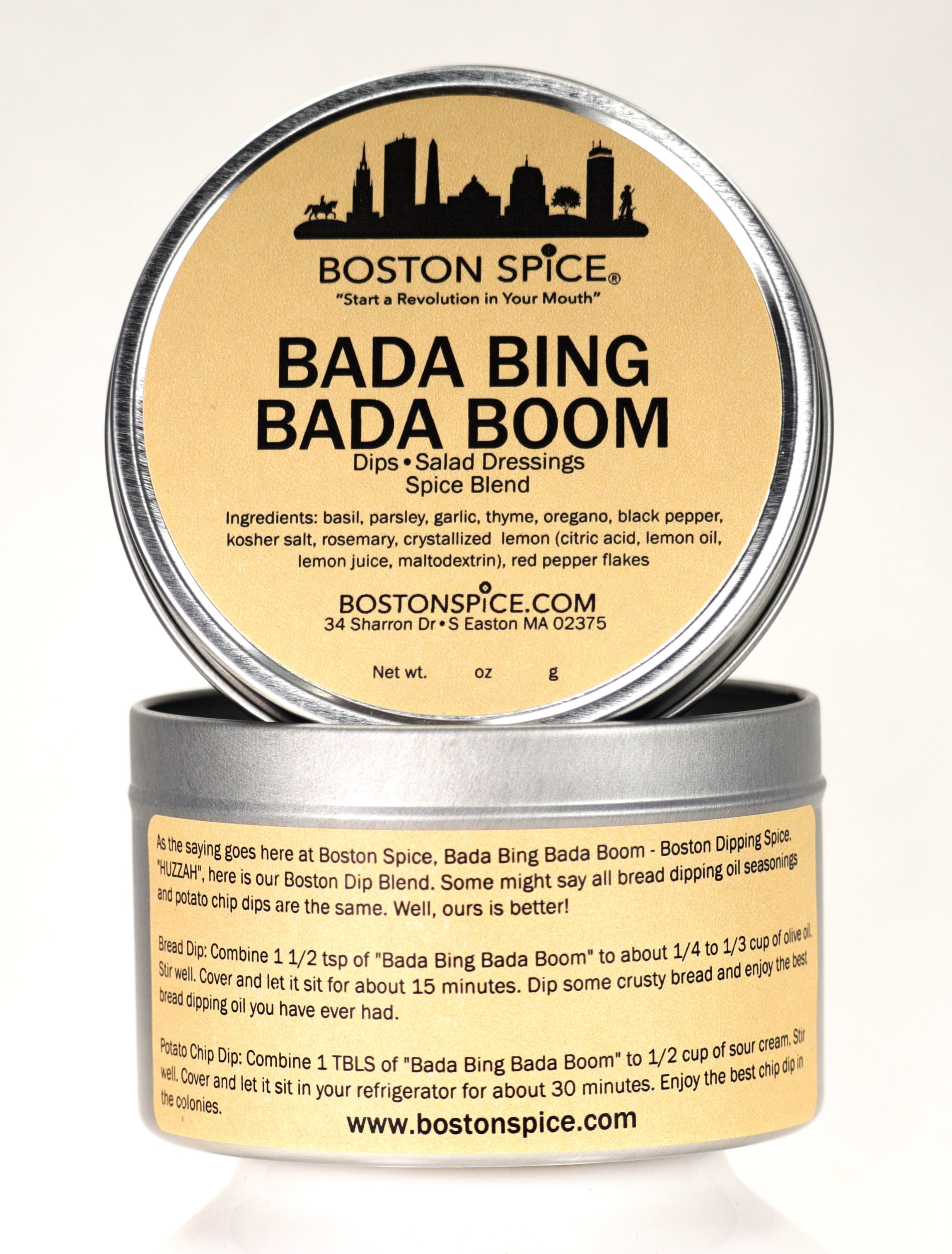 Boston Spice Bada Bing Bada Boom Handmade Gourmet Italian Seasoning ...