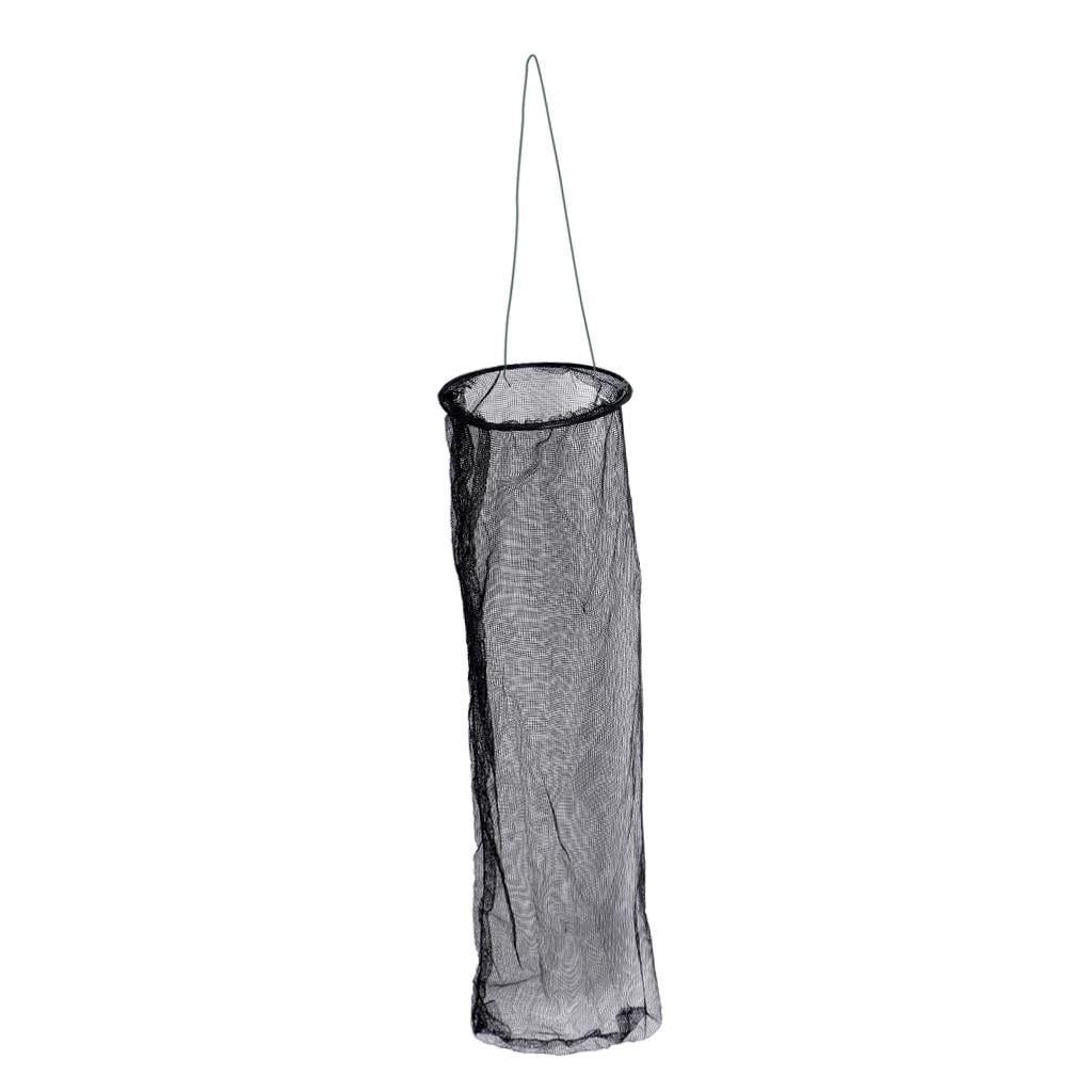 Nylon Foldable Fishing Cage Steel Wire Fish Keep Net Basket Net ...