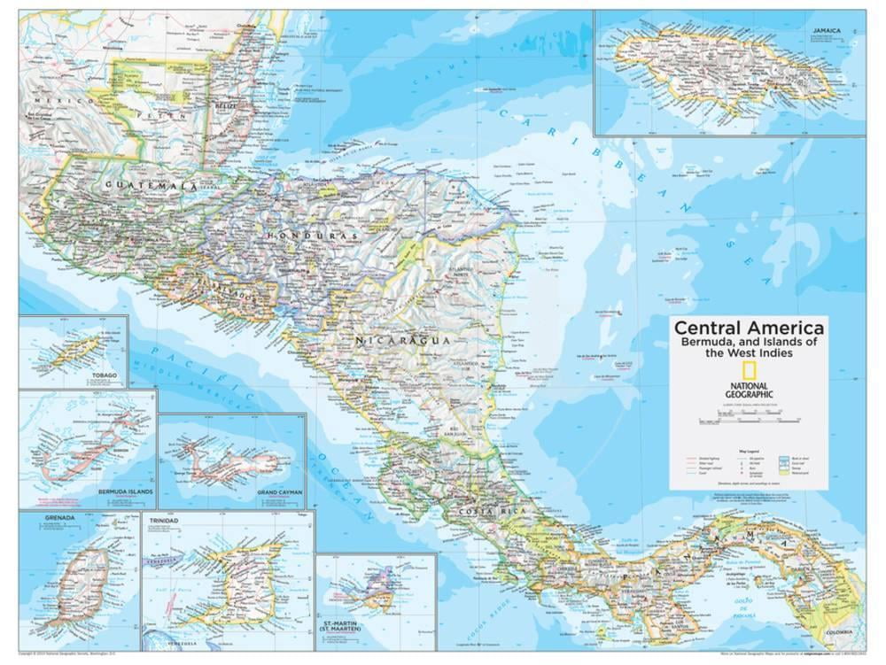 2014 Central America National Geographic Atlas of the World, 10th ...
