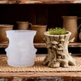 ANXPTIME Reusable Tree Stump Flowerpot Silicone Mold Jewelry Holder ...