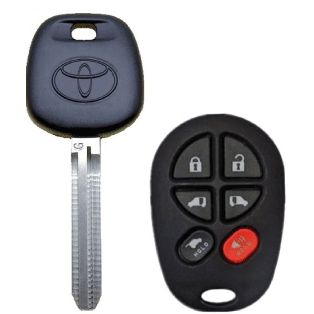 Toyota Transponder G Chip Key + 6 Button Remote GQ43VT20T VLS - Walmart.com
