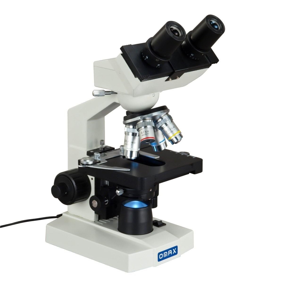Microscope OMAX Lab Binocular Biological Compound 40X-2500X | Walmart ...