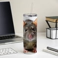 Rat 20oz Insulated Water Bottle Skinny Tumbler Includes Straw - Walmart.com