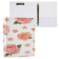 2 Pack PVC Round Ring Binders, 200 Sheet Capacity D-Ring File Folder ...